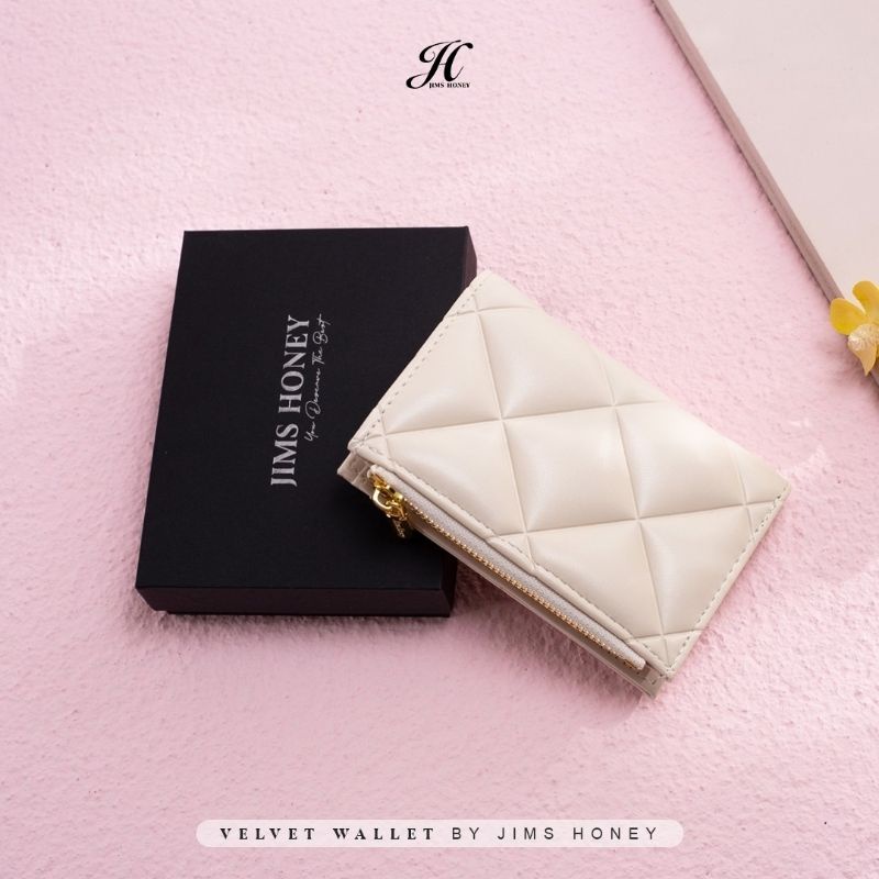 Jual VELVET WALLET JIMS HONEY (FREE EXCLUSIVE BOX) | Shopee Indonesia