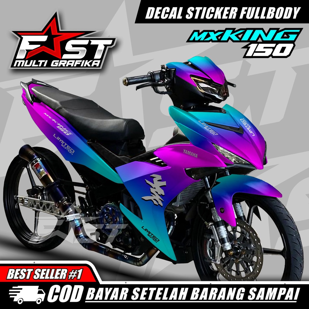 Jual TERBARU decal stiker mx king 150 sticker mx king variasi mx king ...