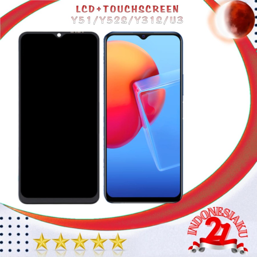 Jual LCD TOUCHSCREEN VIVO Y51 2020 / Y52S / Y31 / IQOO U3 BLACK INCELL ...