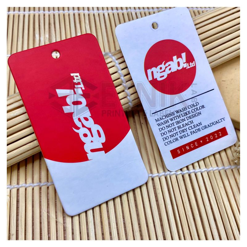 Jual Free design !!! hang tag tebal, label hang tag, label baju,label ...