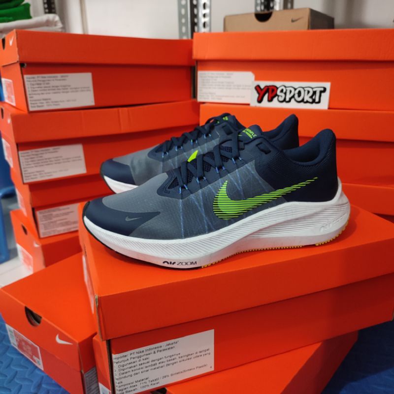Jual Sepatu Lari Pria Nike Zoom Winflo 8 Biru CW3419-401 Original BNIB ...