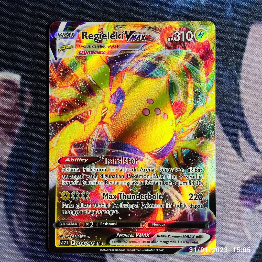 Jual pokemon (ID) regieleki vmax - S12 034/098 - RRR | Shopee Indonesia