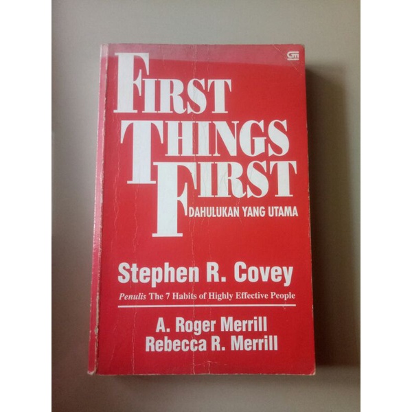 Jual Buku First Things First (Dahulukan yang utama) | Shopee Indonesia