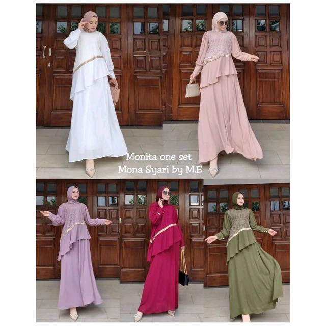Jual MONITA ONE SET ROK BY MONA SYARI M.E | Shopee Indonesia