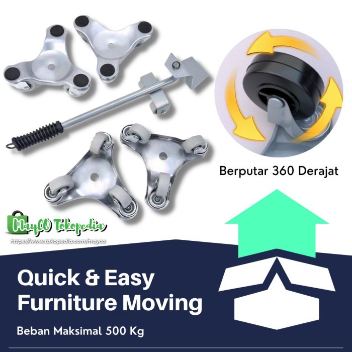 Jual Roda Roda Alat Bantu Pemindah Angkat Barang Perabot Furniture ...