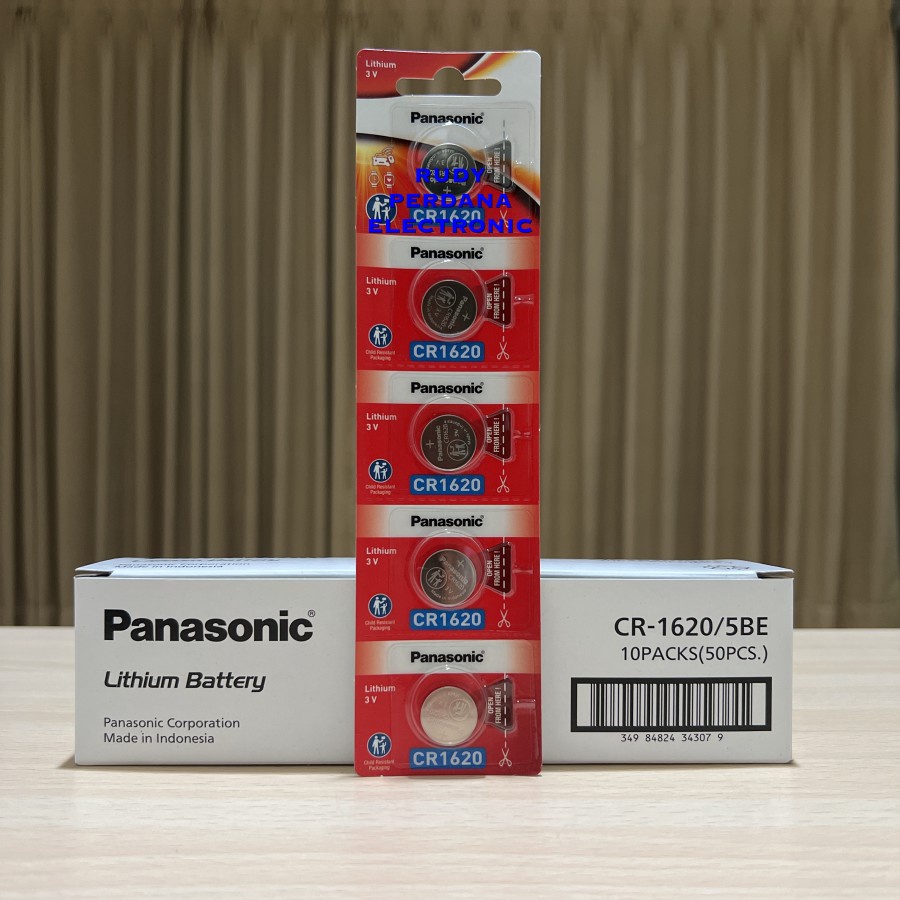 Jual BATTERY LITHIUM 3 VOLT BATERAI COIN KANCING CR1620 CR-1620 PANASONIC | Shopee Indonesia