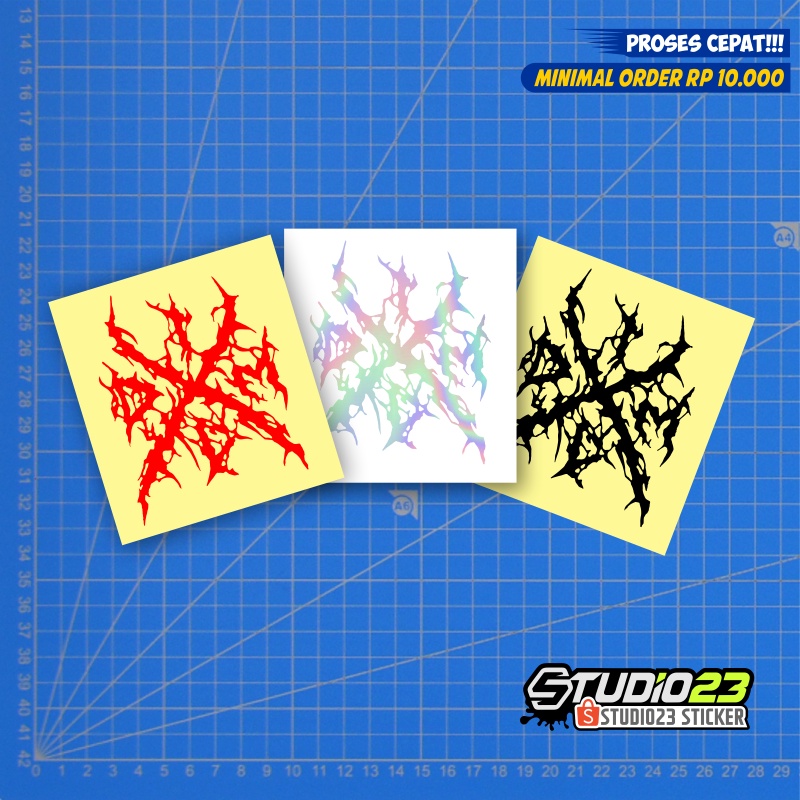 Jual Sticker INDONESIAN DEATH METAL IDDM Cutting Stiker Hologram ...