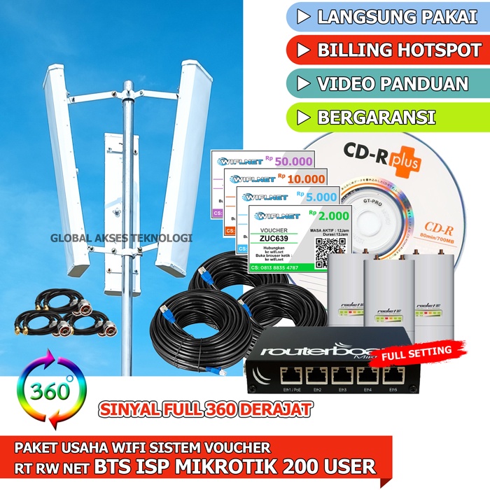 Jual Paket BTS ISP alat usaha wifi Hotspot RT RW NET Sistem Voucher 10 Km Rocket M2 | Shopee ...