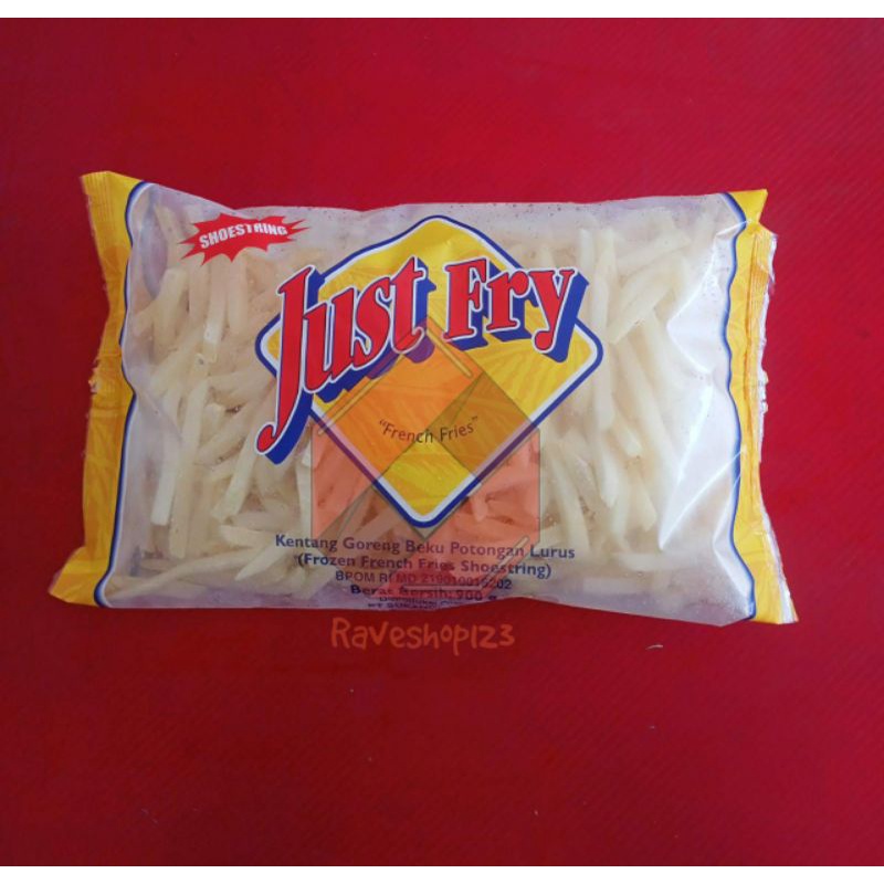 Jual JUST FRY kentang 900gr shoestring / crinkle cut / straight cut ...