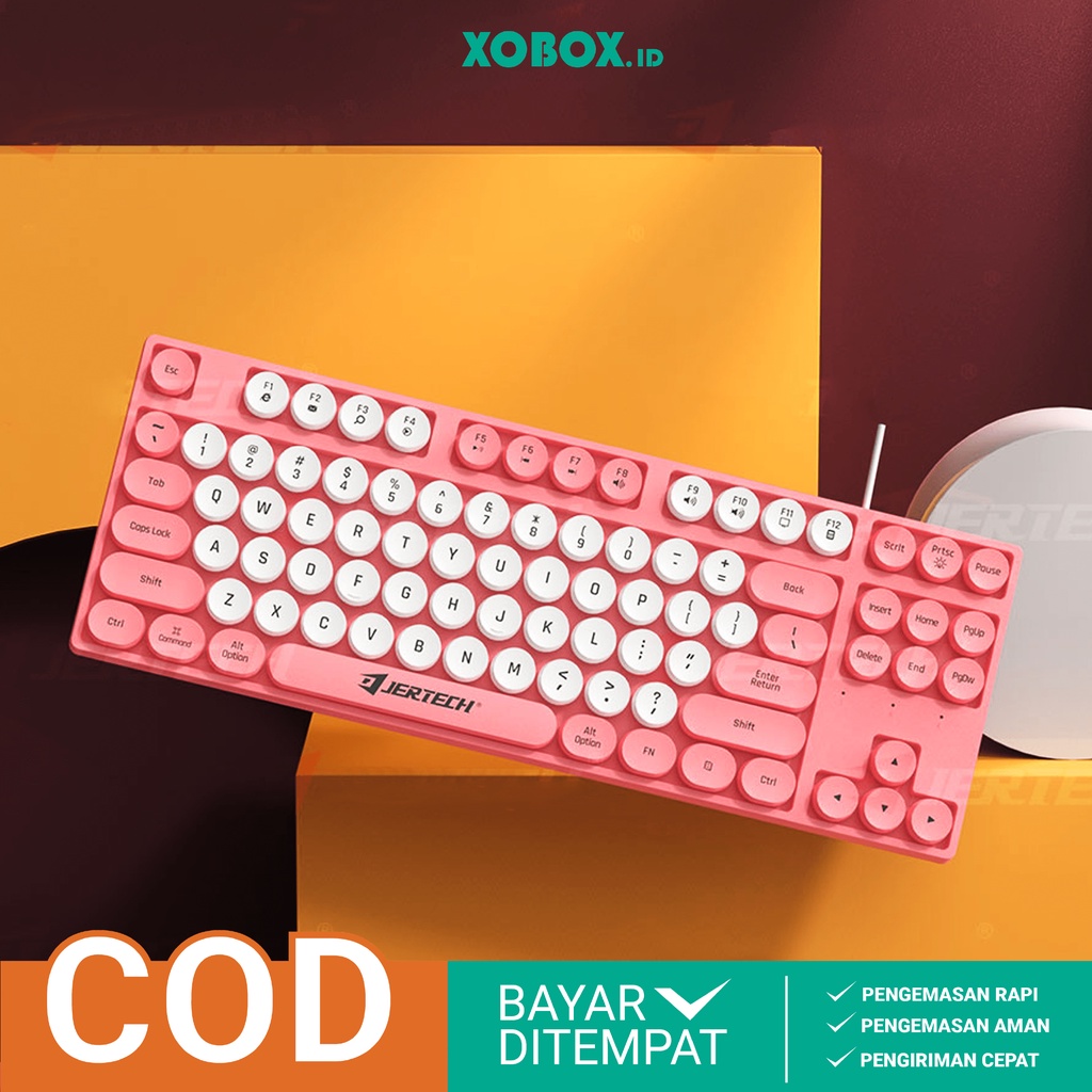 Jual Keyboard Mini DK-600A Jertech Retro Multimedia Punk Style with RGB ...