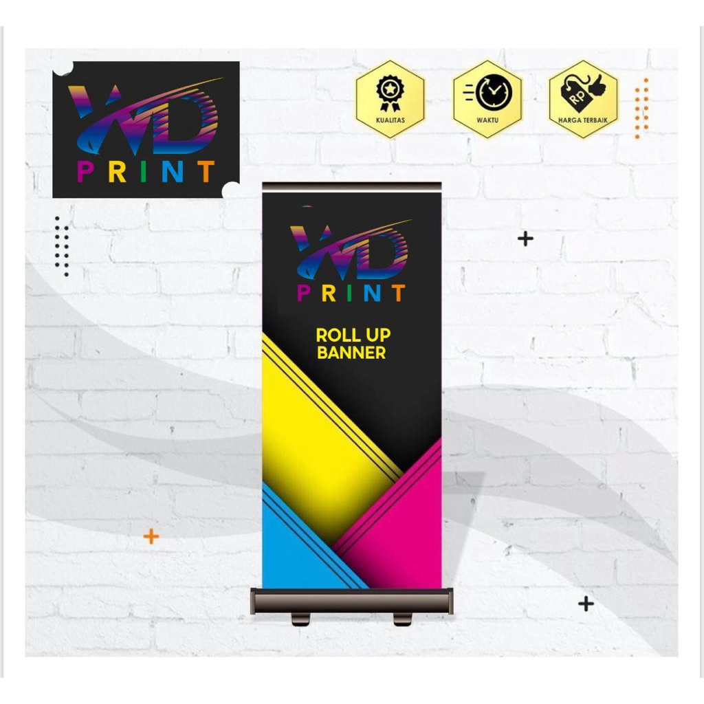 Jual WDPrint Cetak High Resolution Roll Up Banner Standing Display / Roll Up Banner Spanduk ...
