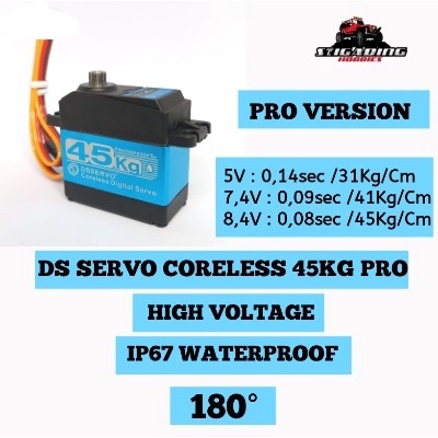 Jual SERVO HIGH VOLTAGE DS3245SG PRO 45KG WATERPROOF DIGITAL CORELESS SERVO DS 3245 SG | Shopee ...