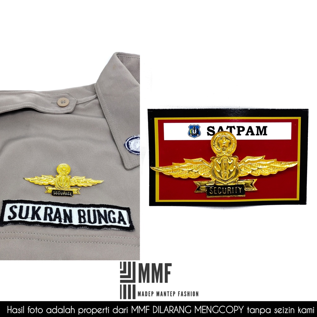 Jual Pin Security Wings Security Atribut Satpam Security Terbaru - WING ...