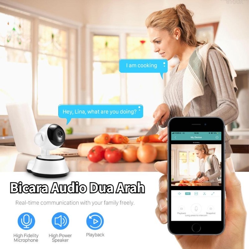 Jual Smart Camera Wifi V380 Q6 HD1080P Wireless Mini IP CCTV - cctv ...
