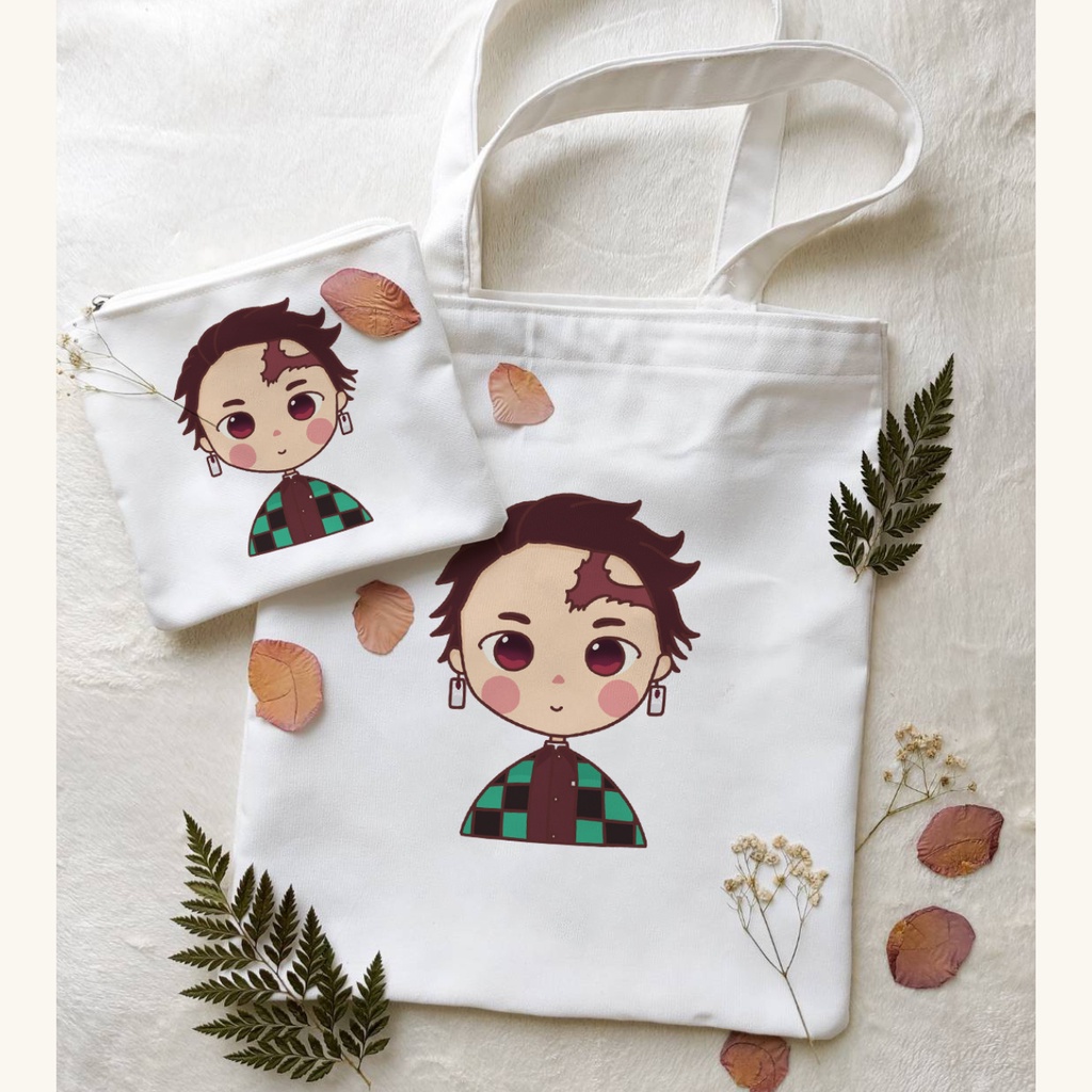 Jual DEMON SLAYER TOTE BAG + PENCIL CASE ANIME / ANIME KIT / ANIME ...