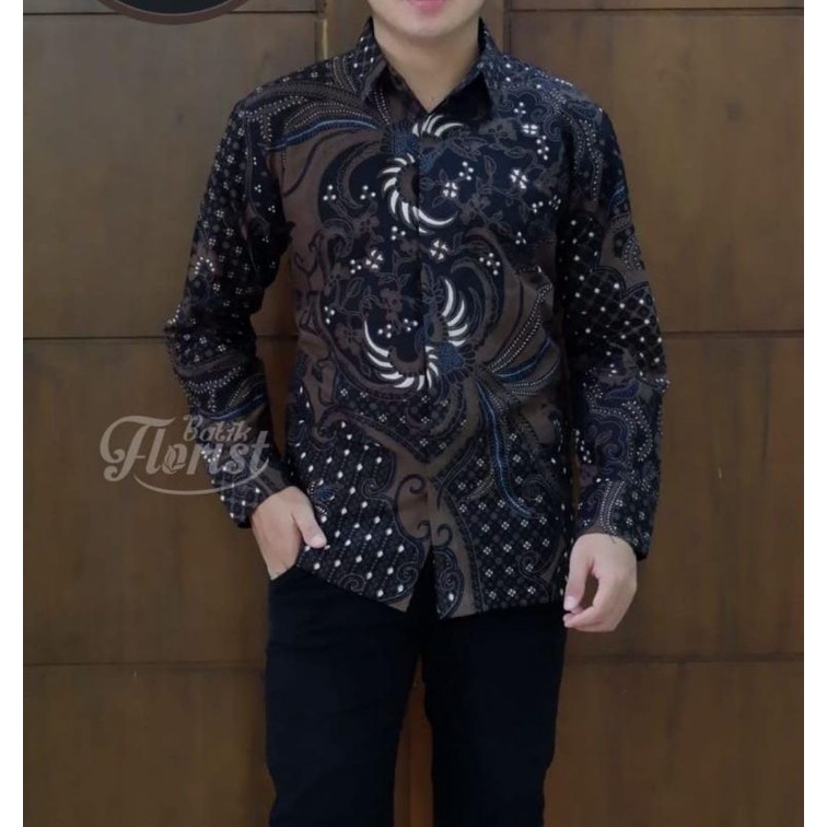 Jual BATIK BOLO DEWO Motif Peksi Adella Kemeja Baju Batik Pria Lengan ...