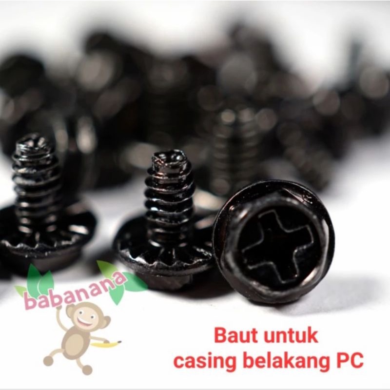 Jual M3 5mm Philips hex head washer screw baut ssd hdd dvd motherboard ...