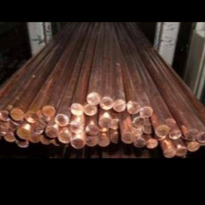 Jual Round Copper Ground Rod 5/8 Inch 16Mm Panjang 4 Meter Tembaga Asl ...