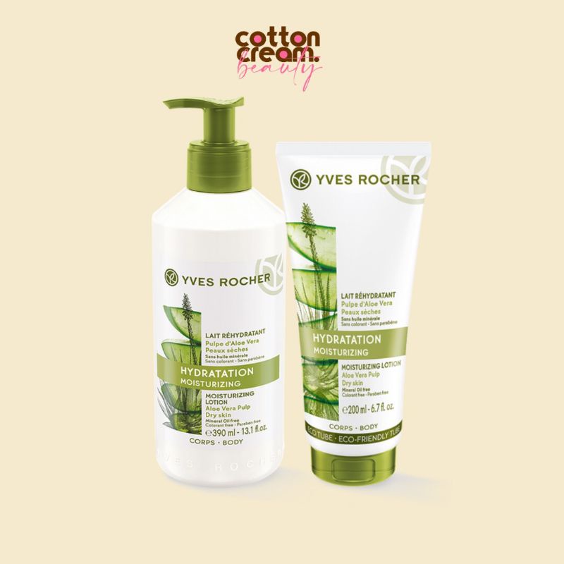 Jual Yves Rocher Moisturizing Lotion Dry Skin with Aloe Vera | Shopee ...