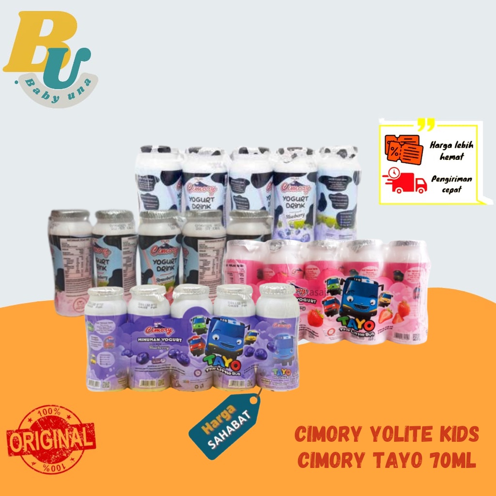 Jual Cimory Yogurt Drink 70ml / Yolite Kids 70 ml Banded 5 / Babyuna | Shopee Indonesia