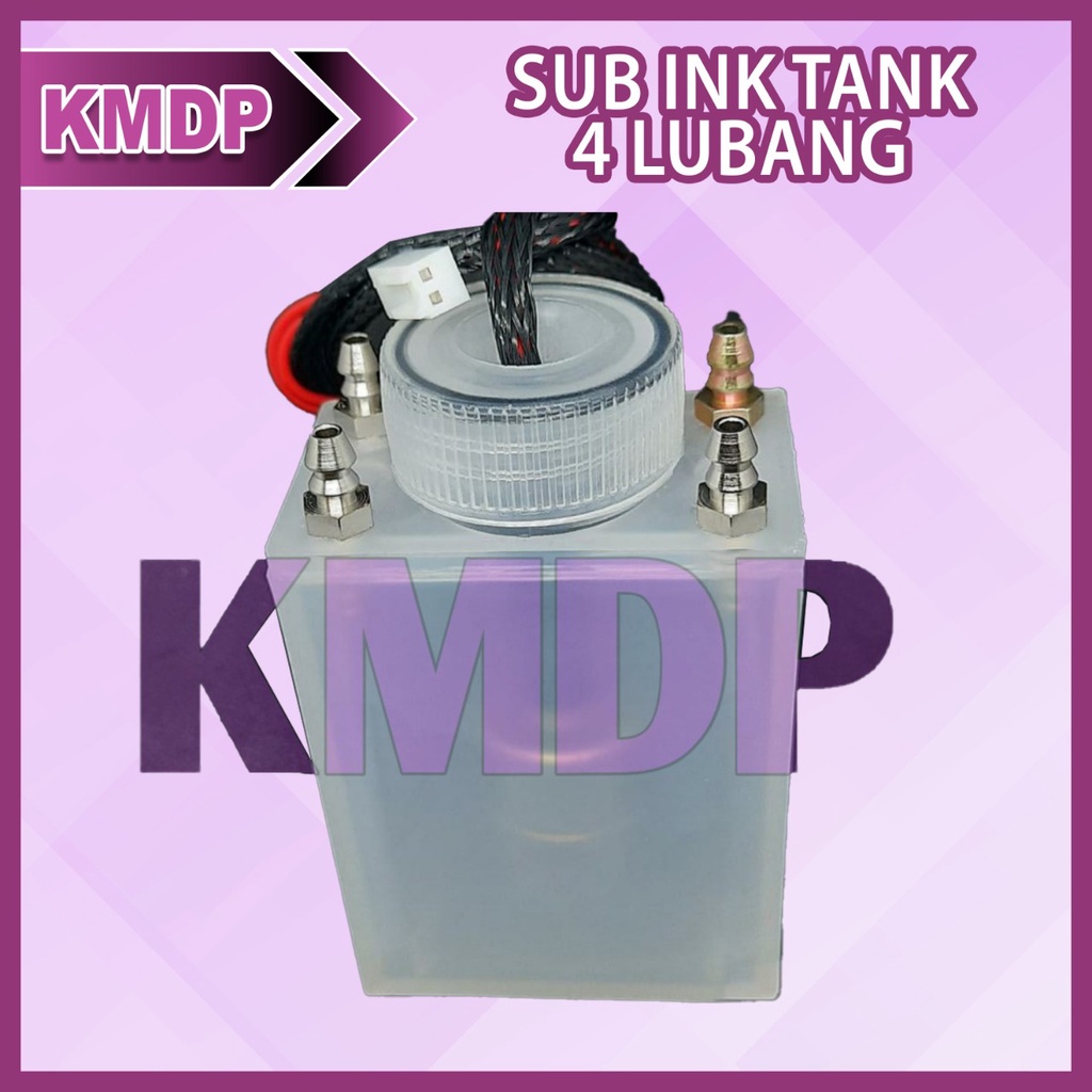 Jual Sub Ink Tank 4 Lubang / Solvent Sub Ink Tank 4 Hole / Konica Ink Tank | Shopee Indonesia