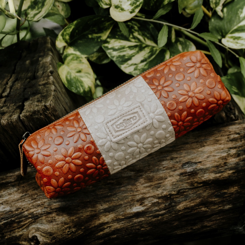 Jual Pencil Case I Dompet pensil kulit motif batik I Tempat pensil ...