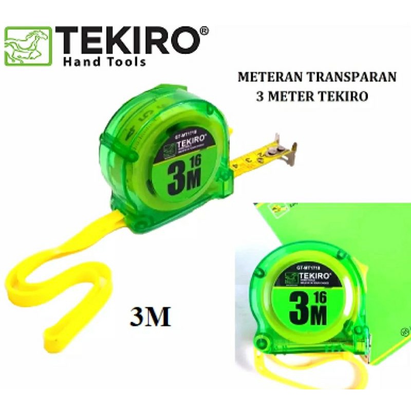 Jual Tekiro Meteran Transparan 3 Meter / 5 Meter / 7,5 Meter ...