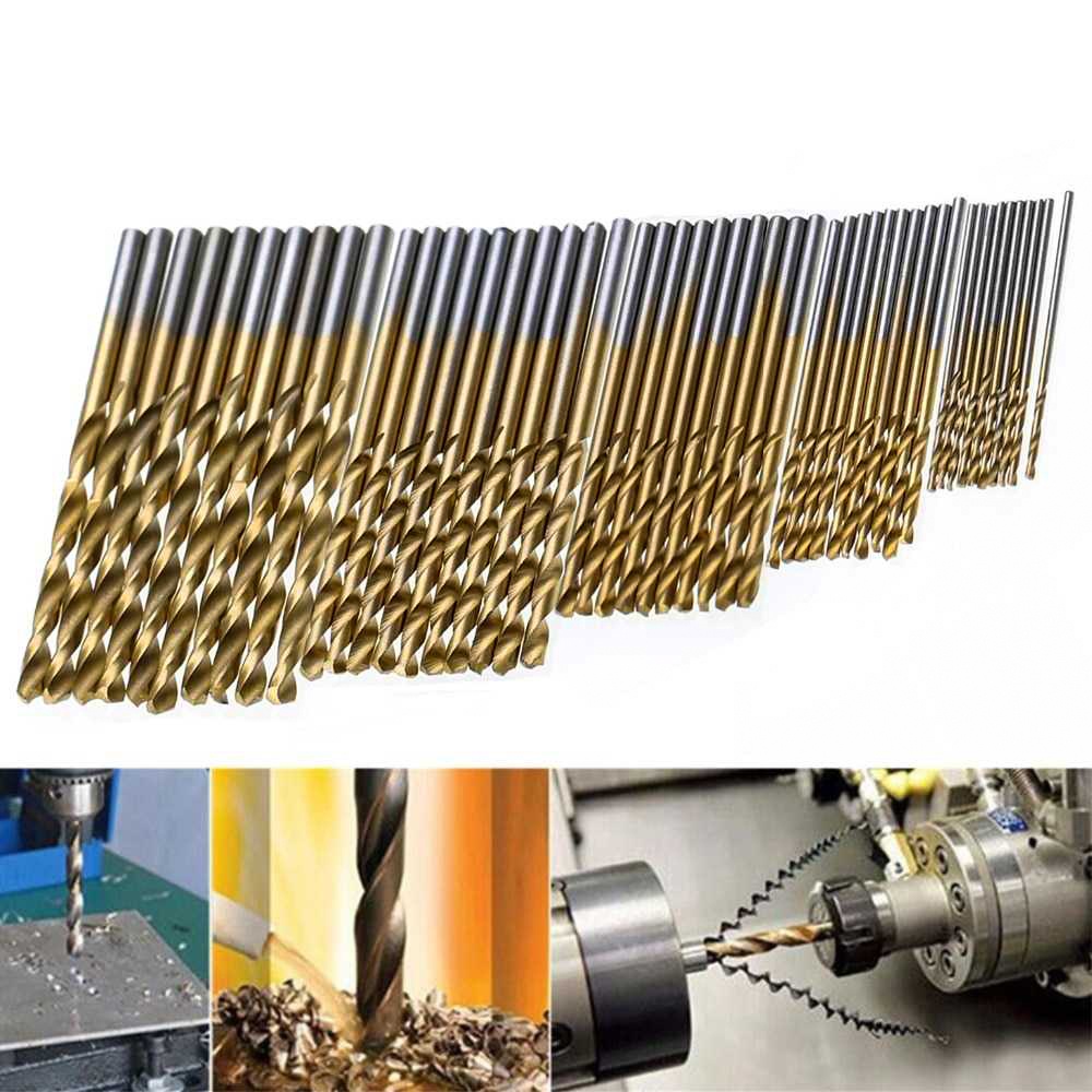 Jual Mata Bor Power Drill Bits Titanium Coated 50 Pcs | Shopee Indonesia