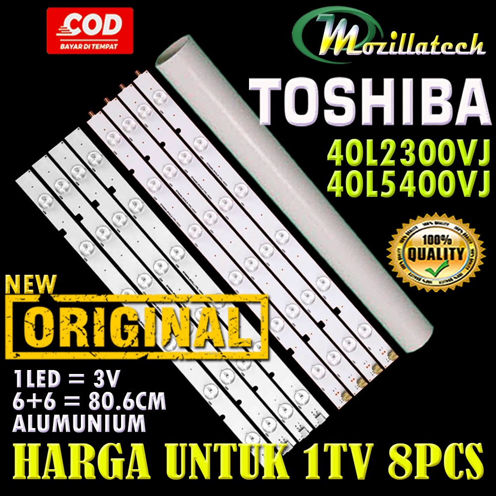 Jual LAMPU LED BACKLIGHT TOSHIBA 40L2400VJ 40L5400VJ 40L2300 40L5400 ...