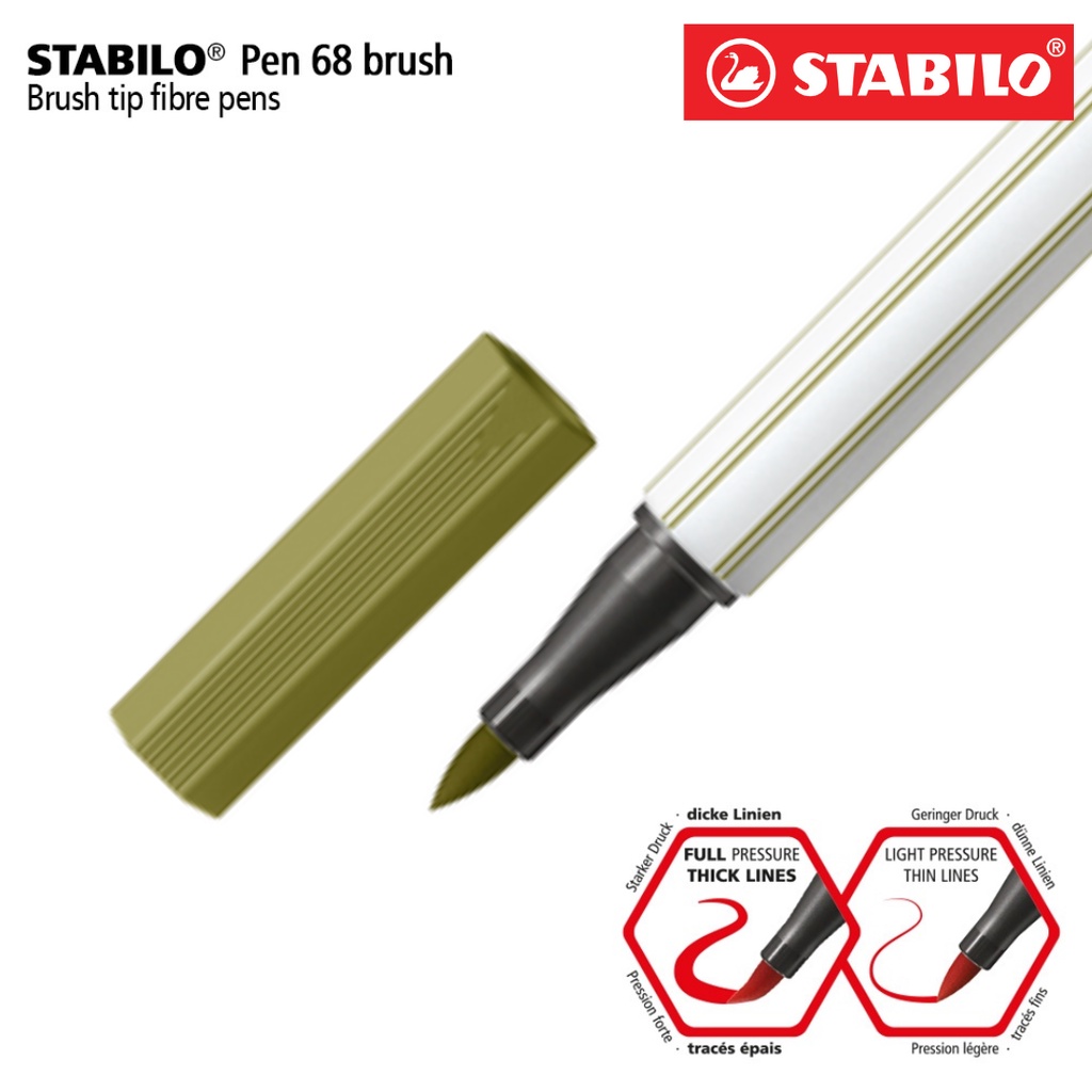Jual STABILO Pen 68 Brush Untuk Lettering Journaling Spidol Warna Untuk ...