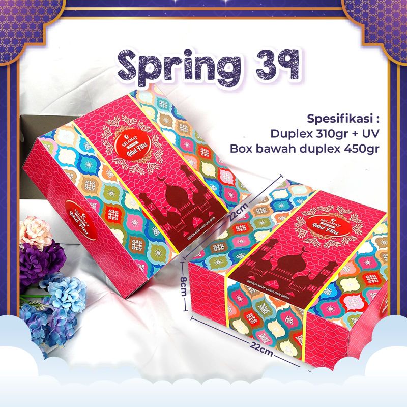 Jual Box Spring 39 / Box Kue Edisi Lebaran ( 1 Bal 50 Pcs ) | Shopee Indonesia