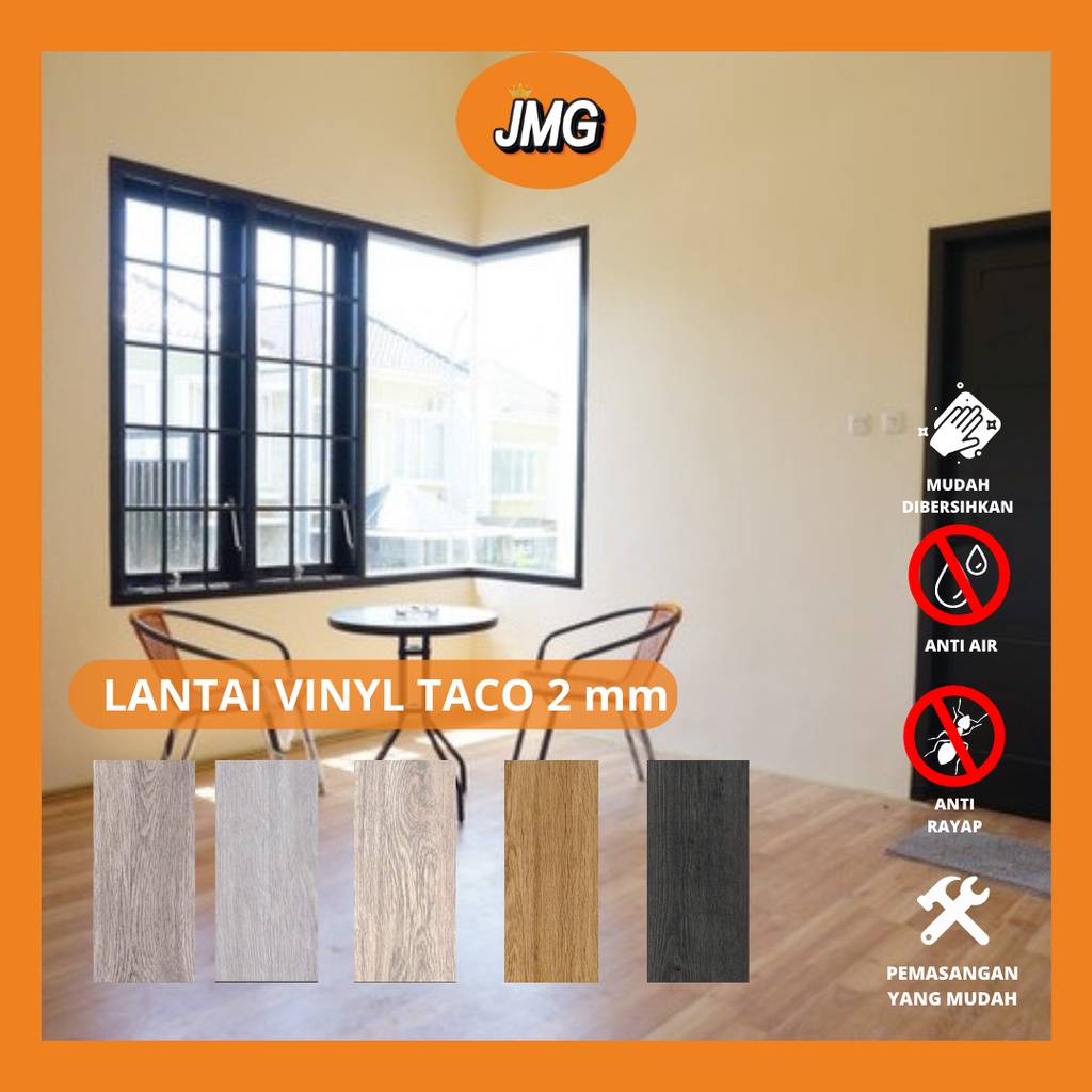Jual JMG READY lantai vinyl taco 2mm / 1 BOX 27 plank /FREE ONGKIN ...
