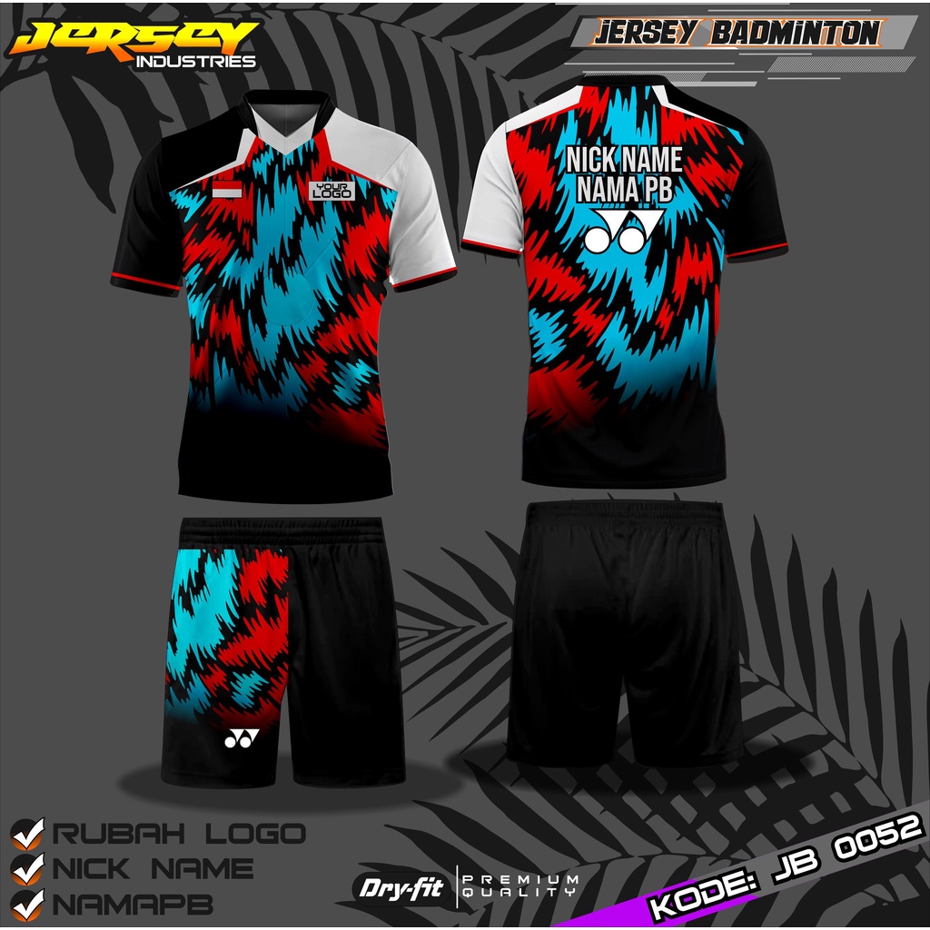 Jual Custom Jersey Team Badminton, Kaos Jersey Desain Keren Bisa Tambah ...