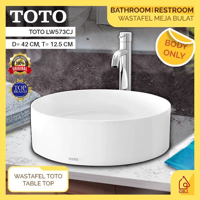 Jual WASTAFEL MEJA BULAT TOTO LW573J (BODY ONLY) / WASHTAFEL CUCI ...