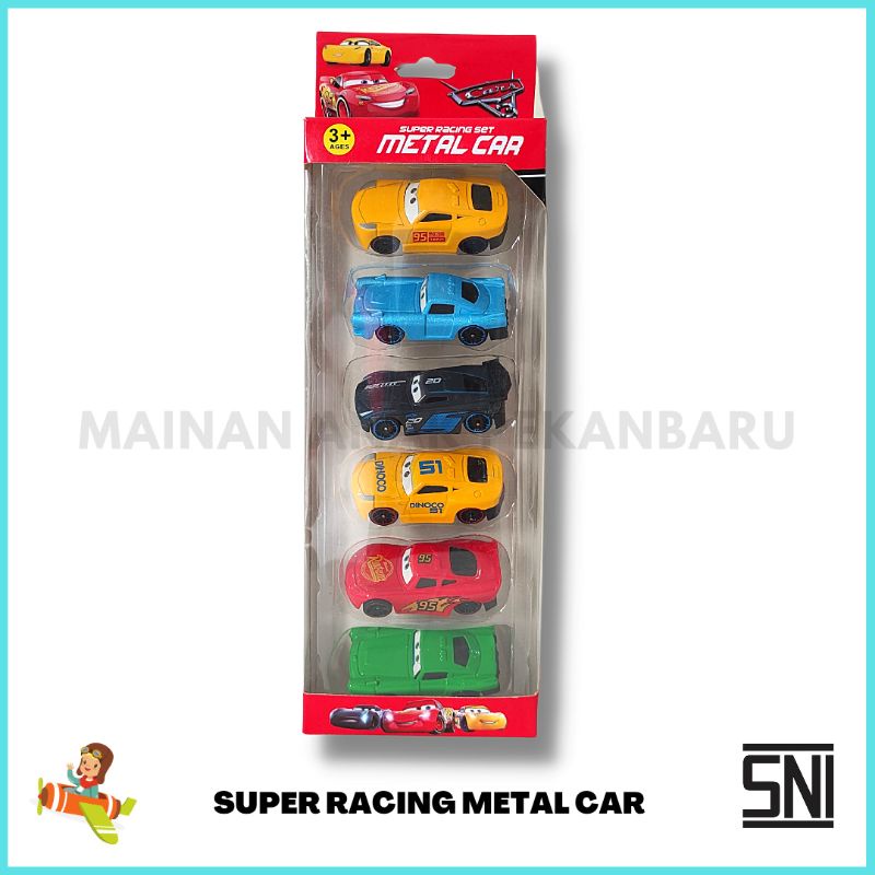 Jual Mainan Anak Mobil Die Cast Metal Super Racing Set Cars | Shopee ...