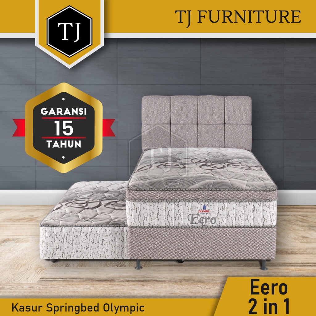 Jual Olympic Springbed Eero 2 in 1 Euro Top / Kasur Spring Bed 2in1 ...