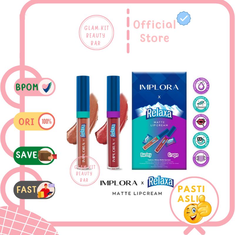 Jual Implora x Relaxa Matte Lipcream (Limited Edition) | Shopee Indonesia