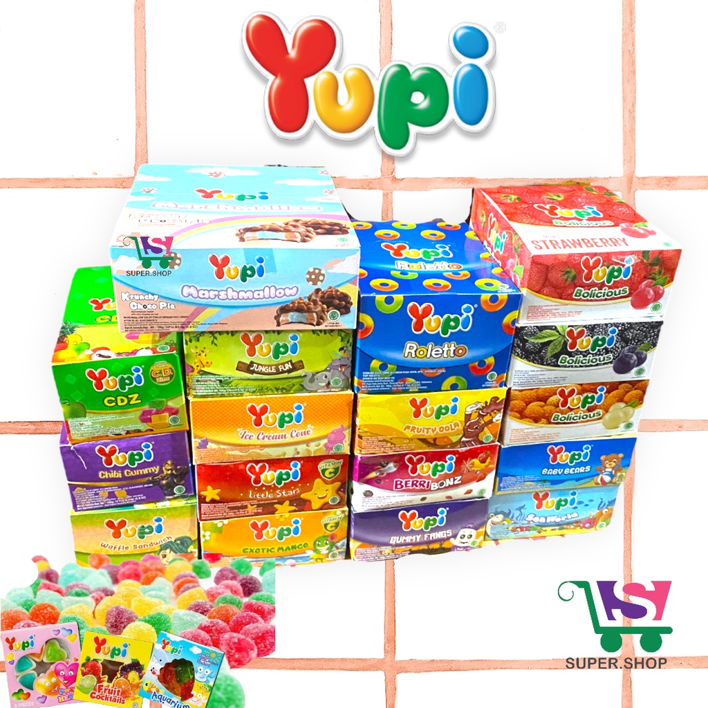 Jual Permen YUPI Bolicious Mandarin / Vegasaurus / Puffy Land ...