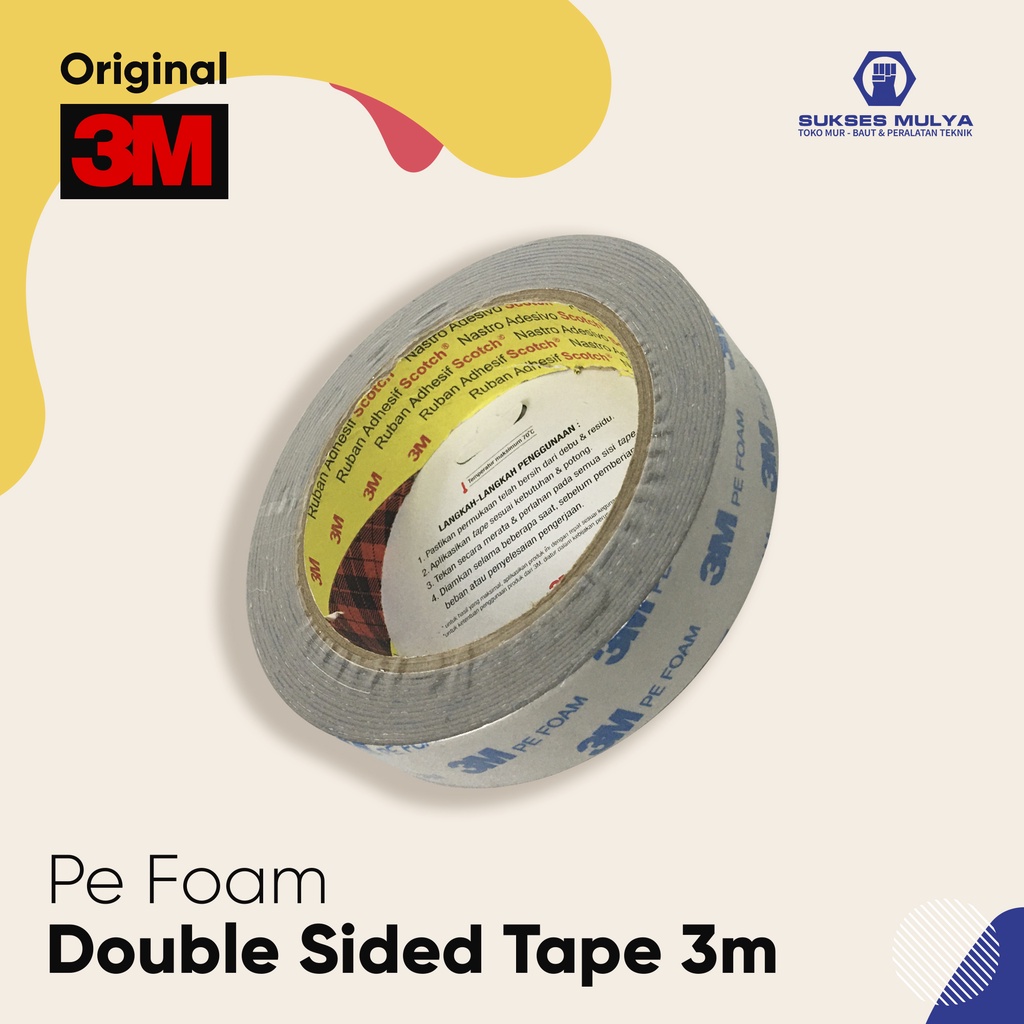 Jual Doubletape 3M ASLI Double Tape Tip Original By 3M | Shopee Indonesia