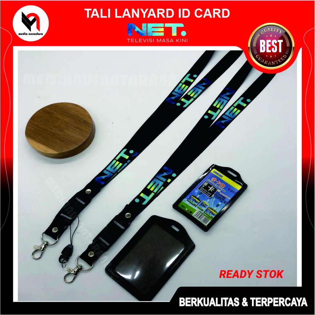 Jual NET TV Lanyard, Tali ID Card Printing 2 Sisi Full Colour (Paket ...