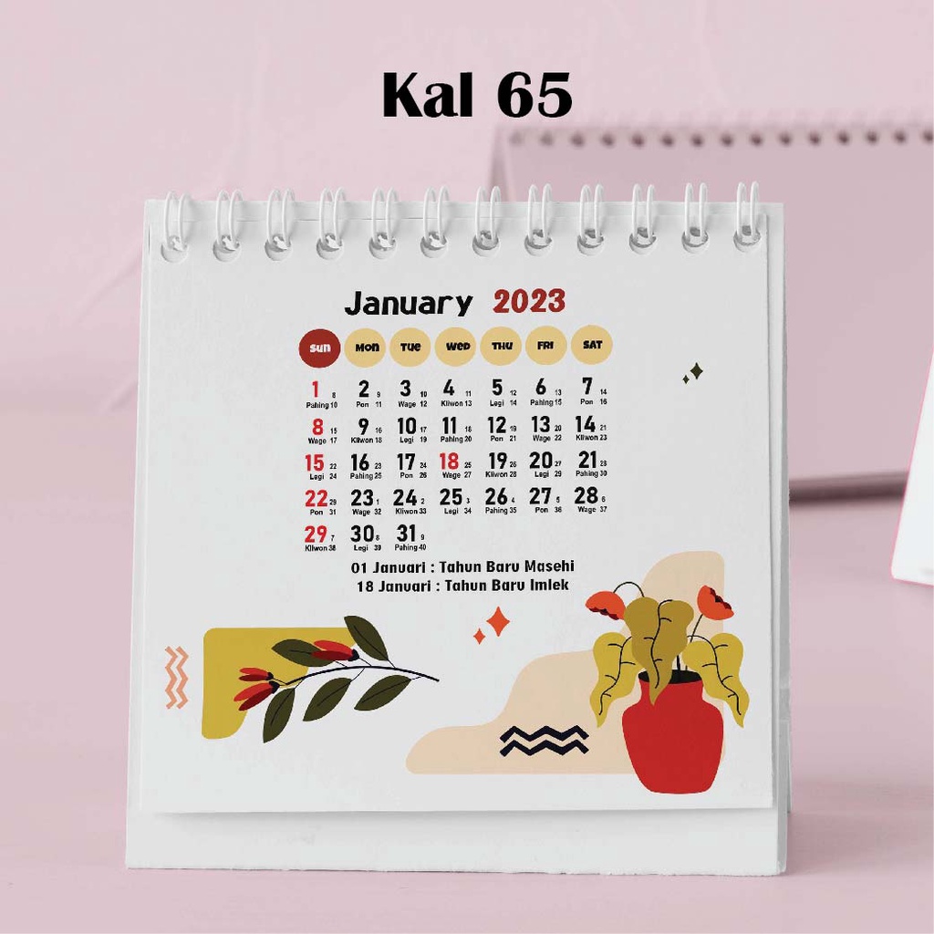 Jual Artomaringi Kalender Mini 2024 / Kalender Meja 2024 Custom KAL65 ...