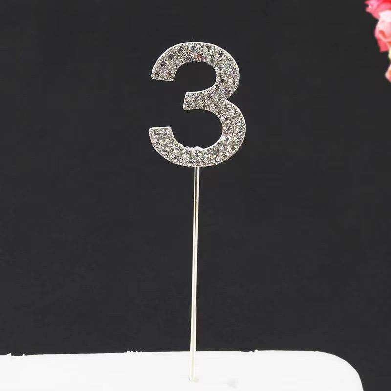 Jual CAKE TOPPER UCAPAN HAPPY BIRTHDAY DIAMOND DAN ANGKA 0-9 BAHAN BESI ...