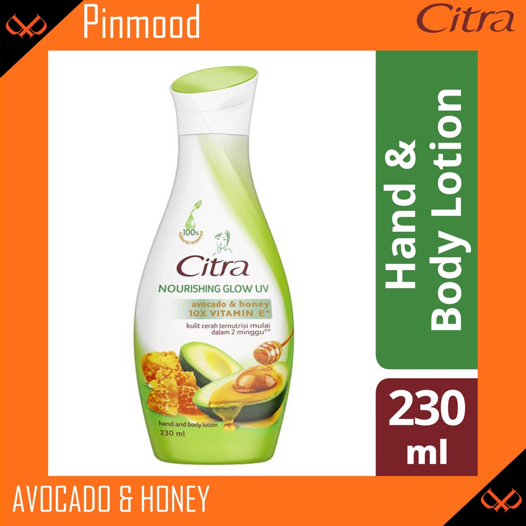 Jual CITRA AVOCADO & HONEY [ 210 ML ] HAND BODY LOTION NOURISHING GLOW ...