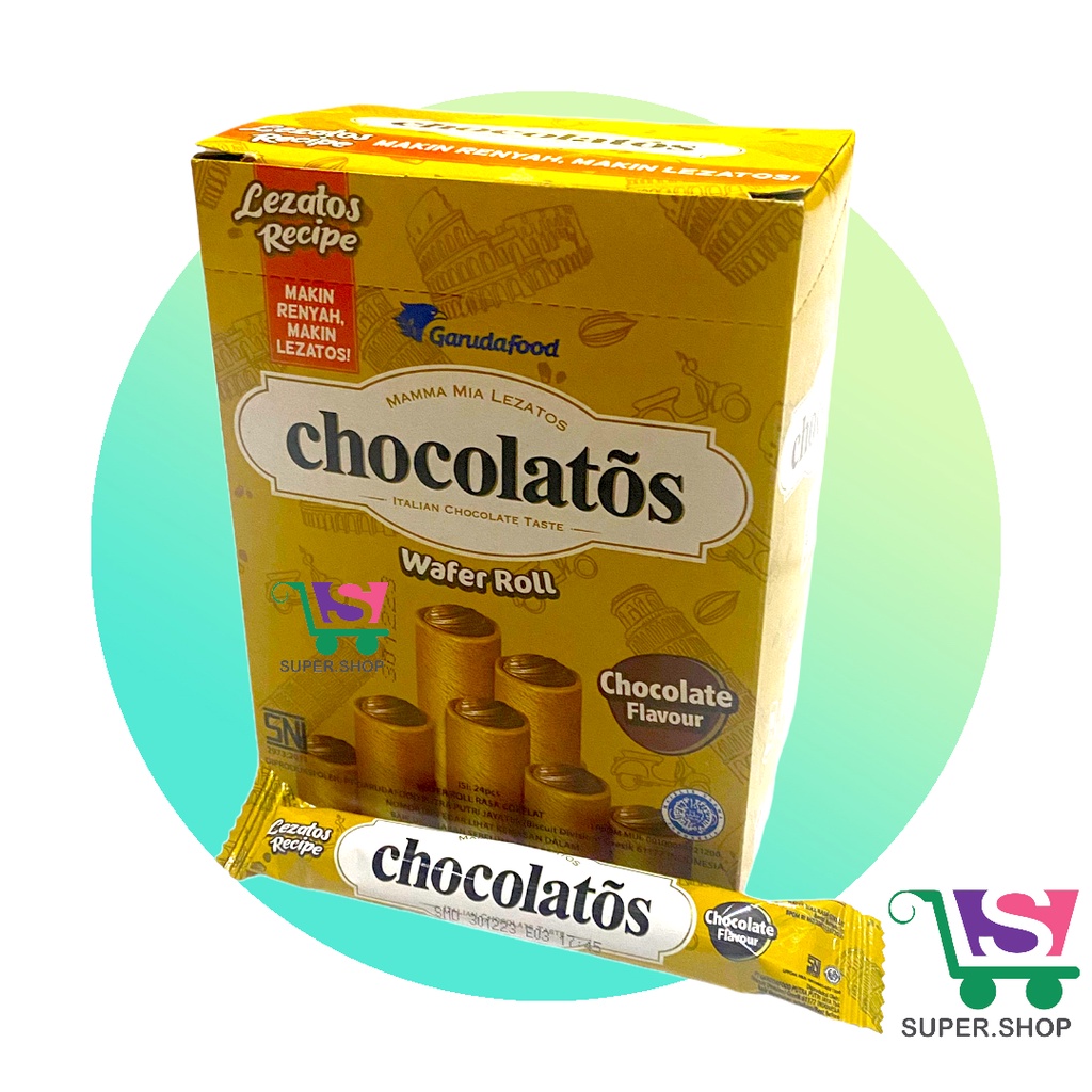 Jual CHOCOLATOS Original Wafer Rolls (isi 24 pcs) | Shopee Indonesia