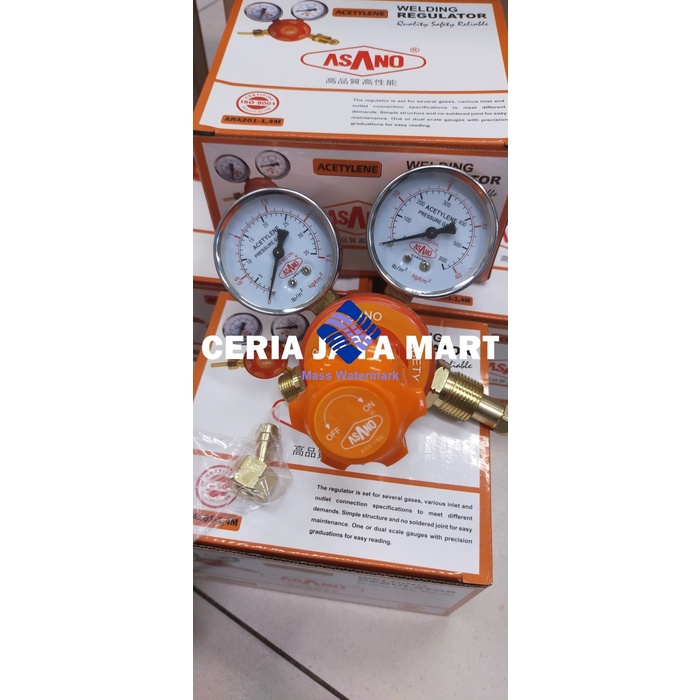 Jual Regulator Las Acetylene ASANO acetiine Welding Regulator tabung ...
