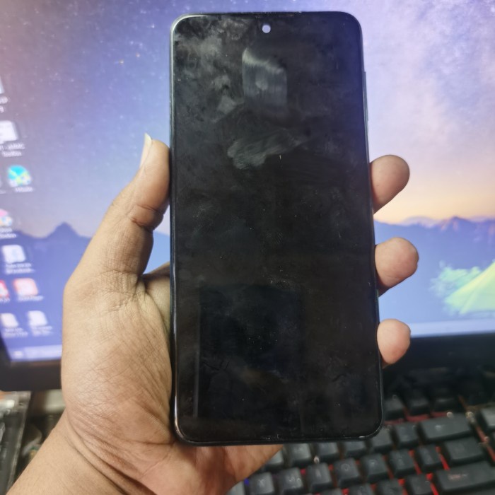 Jual lcd redmi note 9 pro original copotan frame hijau normal | Shopee ...