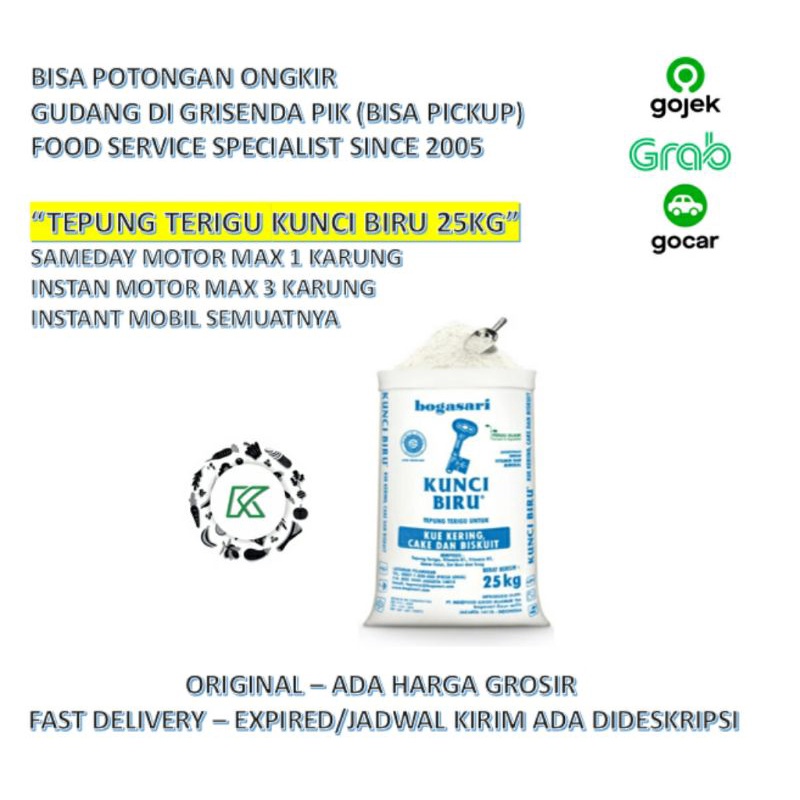 Jual Kunci Biru tepung Terigu 25kg Karung | Shopee Indonesia