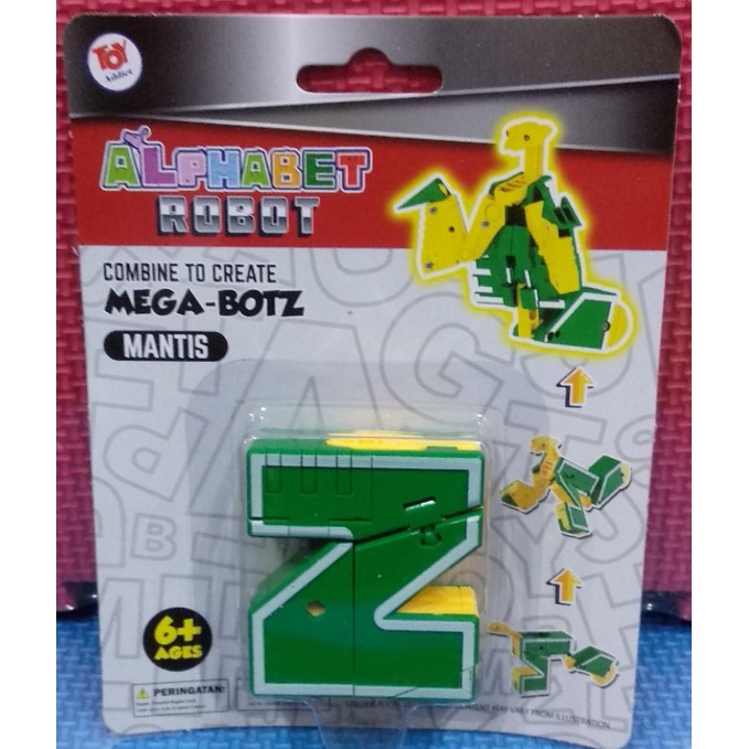 Jual Toy Addict Mainan Edukasi Alphabet Huruf Robot Mega Bots (A-Z ...