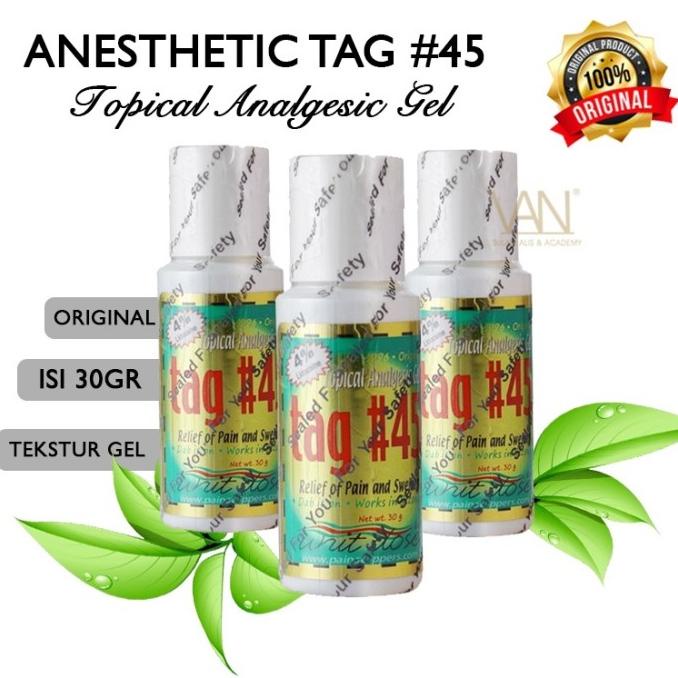 Jual Anestesi TAG #45 Original Made in USA Topical Analgesic Gel ...