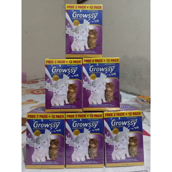 Jual Growssy Box Susu Kucing isi 12 Susu Kitten Anak Kucing Milk ...
